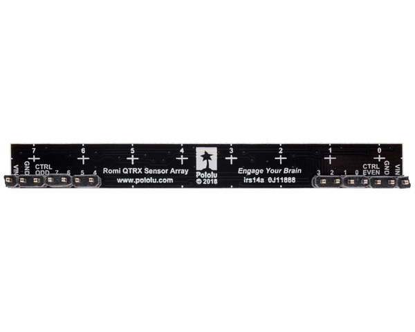 Pololu - 8-Channel QTRX Sensor Array for Romi/TI-RSLK MAX (Through-Hole ...