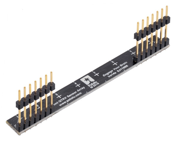 Pololu - 8-Channel QTRX Sensor Array for Romi/TI-RSLK MAX (Through-Hole ...