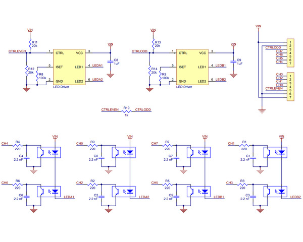 Pololu - 8-Channel QTRX Sensor Array for Romi/TI-RSLK MAX (Through-Hole ...
