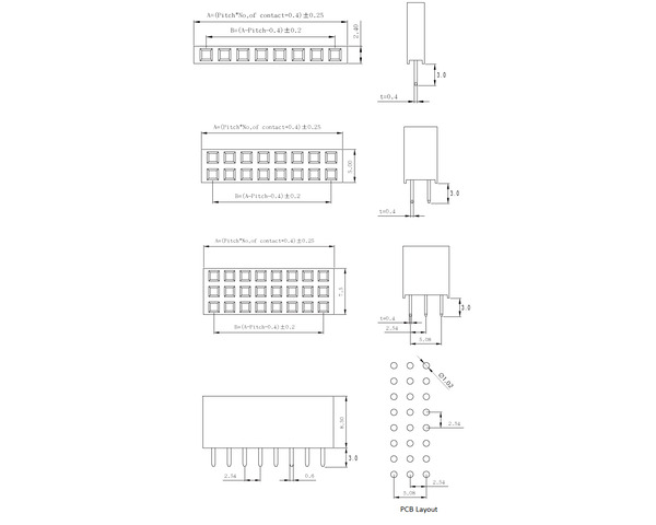 Pololu - 0.100" (2.54 mm) Female Header: 2x4-Pin, Straight