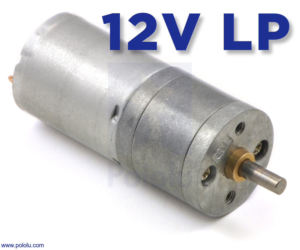 Pololu - 12V Low-Power (LP) 25D mm Gearmotors