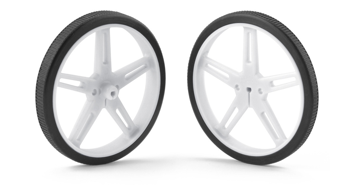 Pololu Wheel 70×8mm Pair - White