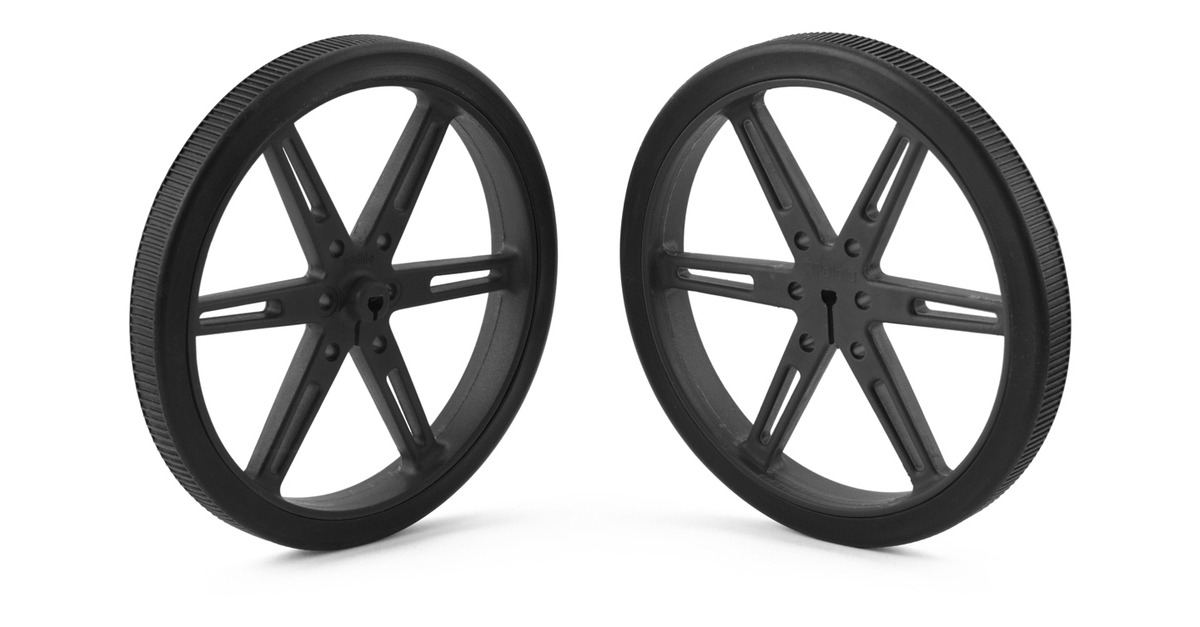 Pololu Wheel 80×10mm Pair - Black