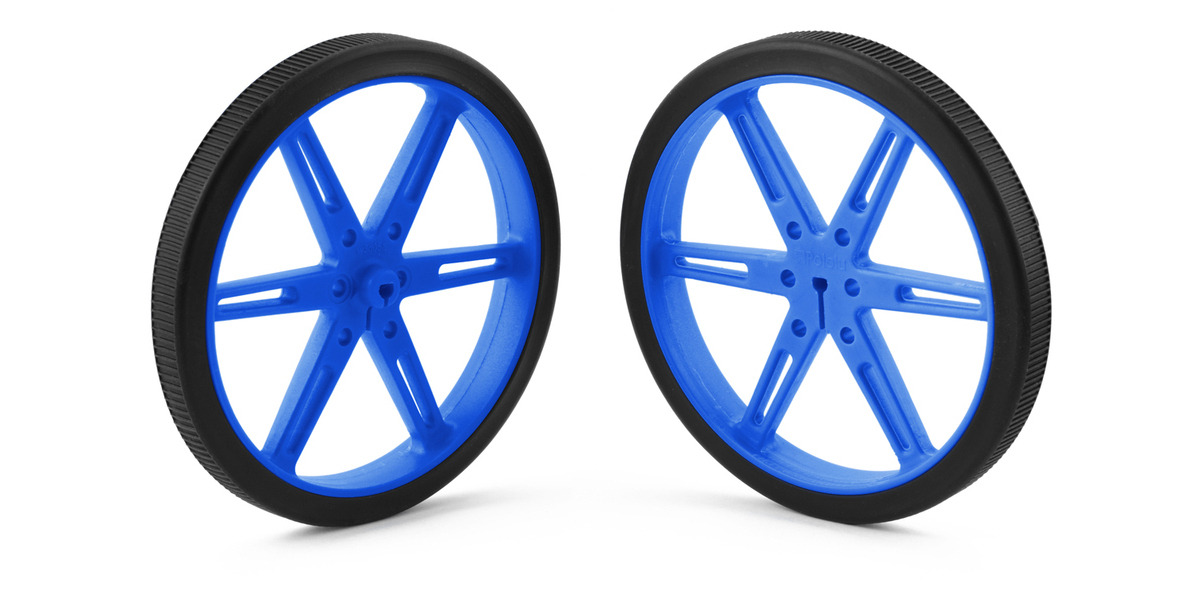 Pololu Wheel 80×10mm Pair - Blue