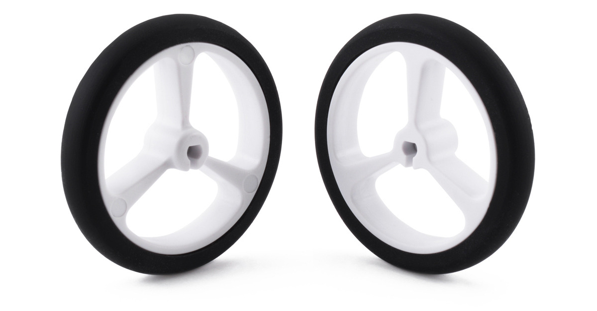 Pololu Wheel 40×7mm Pair - White