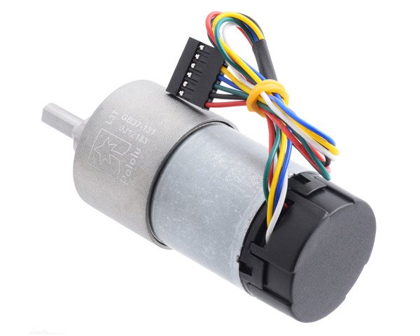 131:1 Metal Gearmotor 37Dx73L mm 12V with 64 CPR Encoder (Helical ...