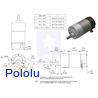 Pololu - 30:1 Metal Gearmotor 37Dx68L mm 12V with 64 CPR Encoder ...