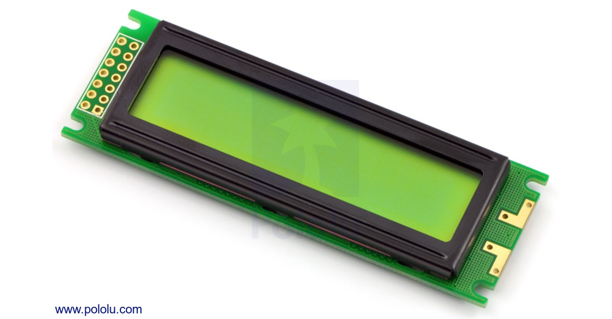 Pololu - 16×2 Character LCD (Parallel Interface)
