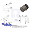 Pololu - 12V Motor with 64 CPR Encoder for 37D mm Metal Gearmotors (No ...