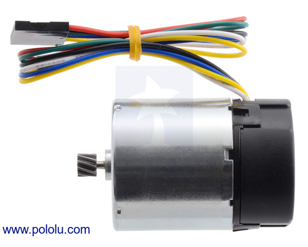 Pololu - 24V Motor with 64 CPR Encoder for 37D mm Metal Gearmotors (No ...