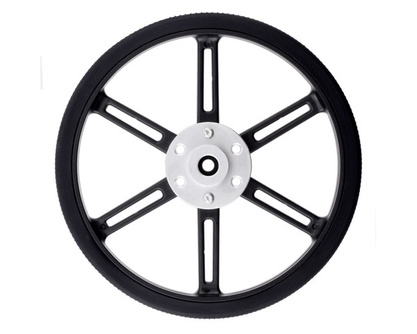 Pololu Wheel for Standard Servo Splines (25T, 5.8mm) - 90×10mm, White ...