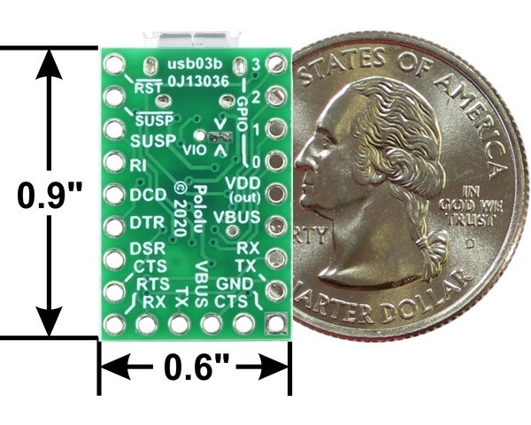 CP2102N USB-to-Serial Adapter Carrier | Buy in Australia | POLOLU-1317 ...