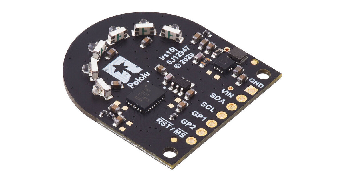 Pololu - 3-Channel Wide FOV Time-of-Flight Distance Sensor Using ...