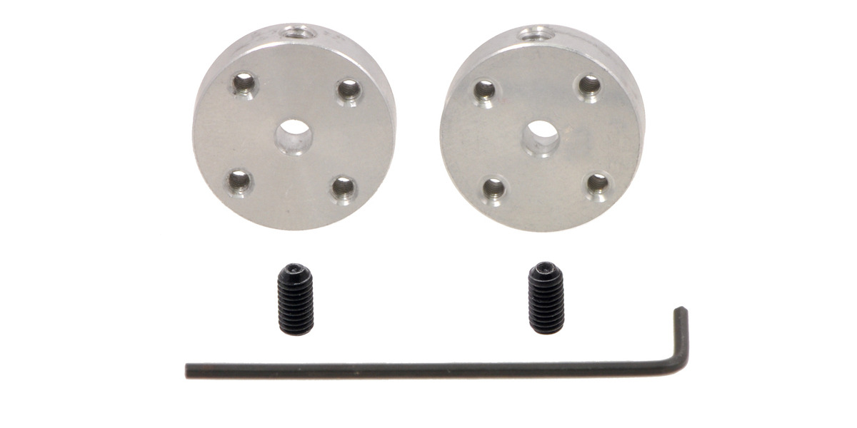 Pololu Universal Aluminum Mounting Hub for 3mm Shaft, #2-56 Holes (2-Pack)