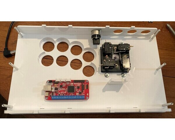 Pololu - Curtis's laser-cut arcade stick case