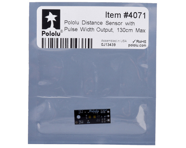 Pololu Distance Sensor with Pulse Width Output, 130cm Max