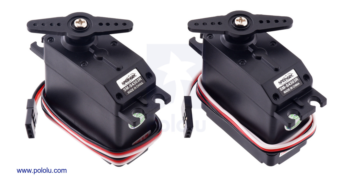 Pololu - Surplus SpringRC SM-S4303R Continuous Rotation Servo Pair (Two Servos)