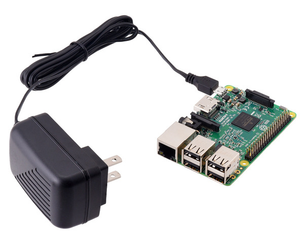 Pololu - Wall Power Adapter: 5.15VDC, 2.5A, USB Micro-B Connector ...