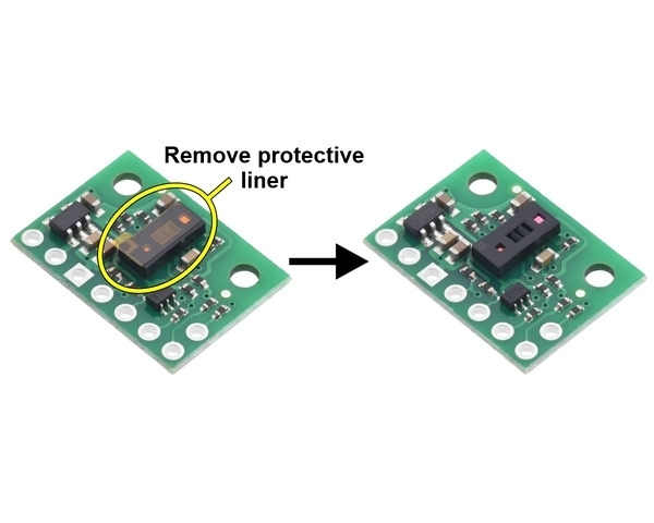 VL53L5CX Time-of-Flight 8×8-Zone Distance Sensor Carrier with Voltage ...
