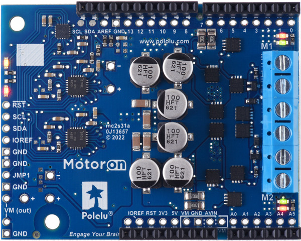 Pololu - Motoron M2S24v14 Dual High-Power Motor Controller Shield for ...