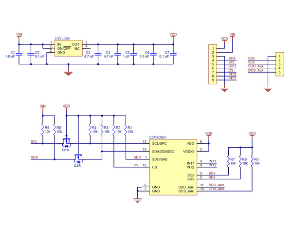 Lsm6dso 3d Accelerometer And Gyro Carrier With Voltage Regulator Buy In Australia Pololu 