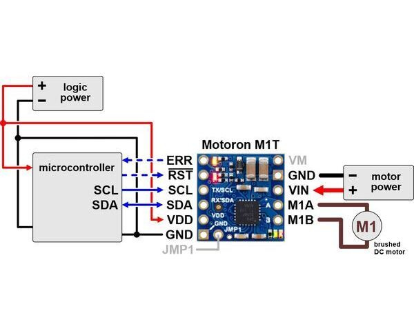 Motoron M1T550 Single I²C Motor Controller | Buy in Australia | POLOLU ...