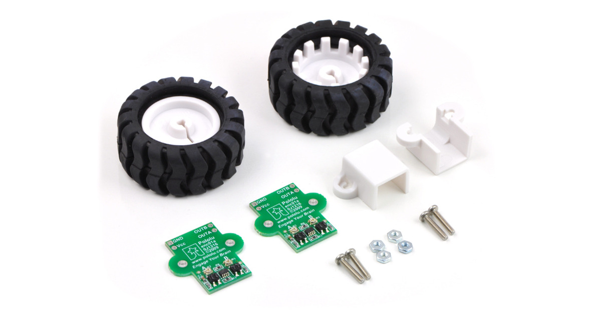 Pololu 42×19mm Wheel and Encoder Set