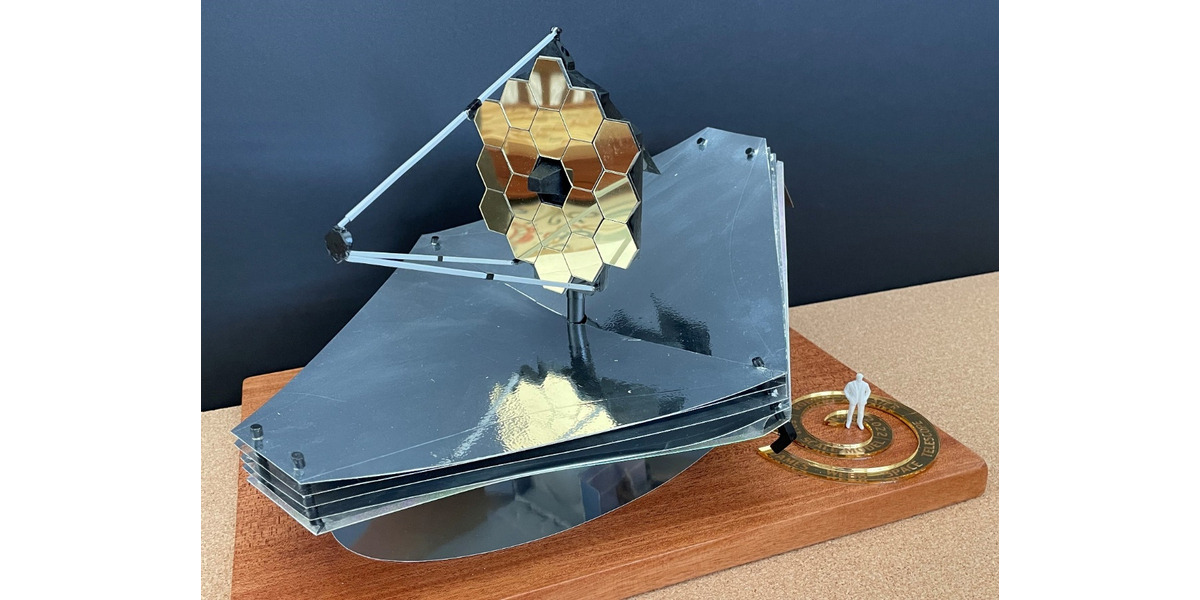 Pololu - Laser cutting part of a 50:1 model of the James Webb Space ...