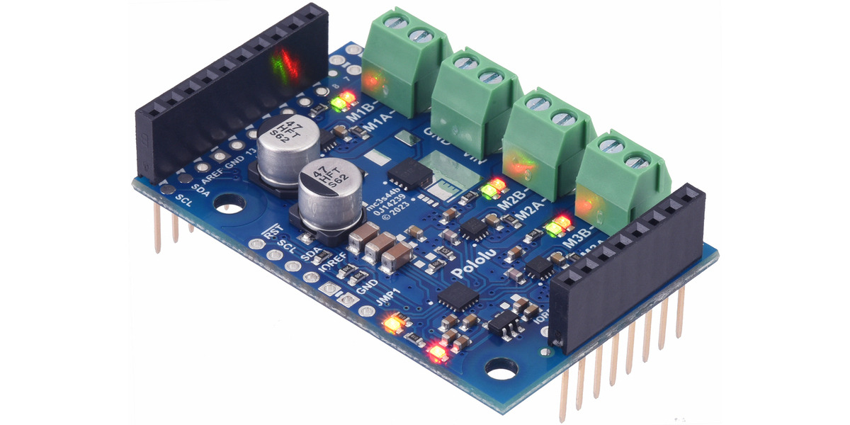 Pololu - Motoron M3S550 Triple Motor Controller Shield for Arduino