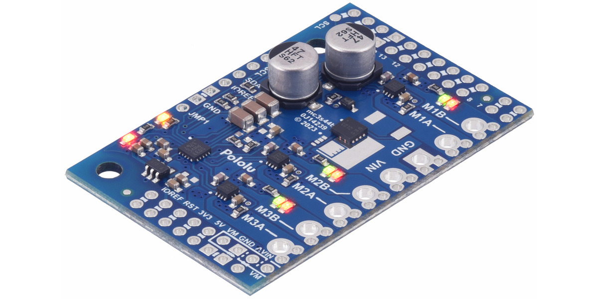 Pololu - Motoron M3S550 Triple Motor Controller Shield for Arduino (No ...