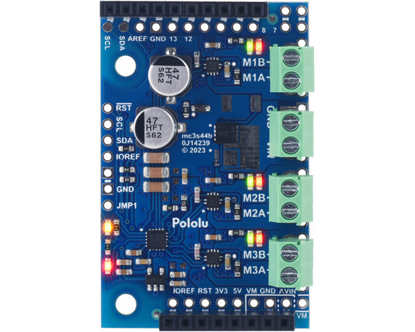 Pololu Motoron M3s550 Triple Motor Controller Shield Kit For Arduino