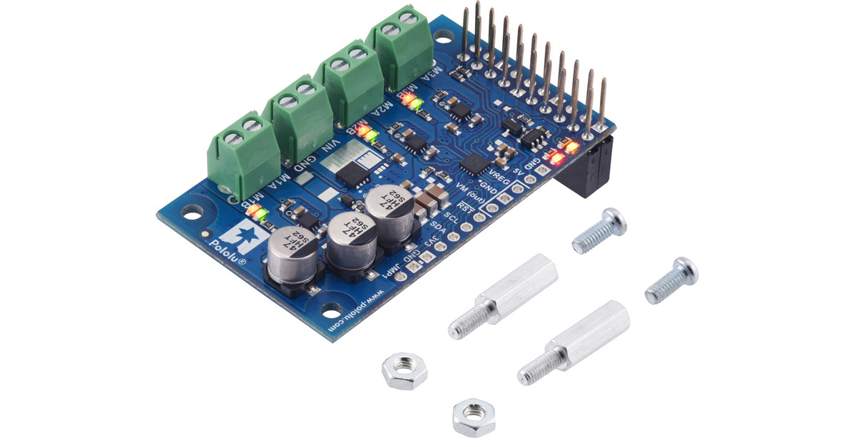 Pololu - Motoron M3H550 Triple Motor Controller for Raspberry Pi ...