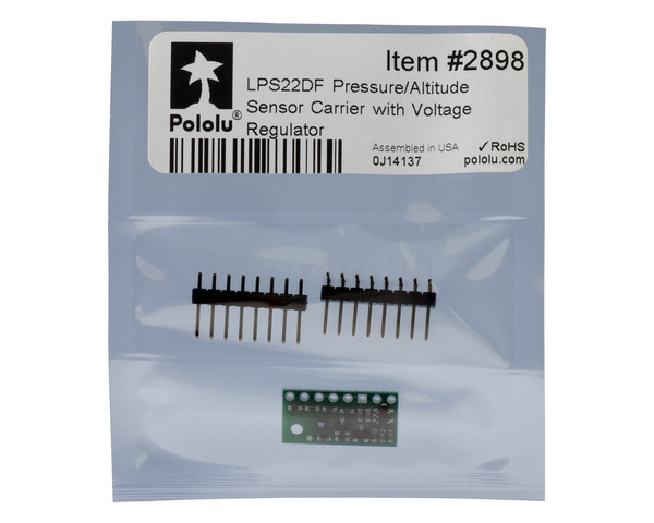 LPS22DF Pressure/Altitude Sensor Carrier with Voltage Regulator #2898 / 디바이스마트