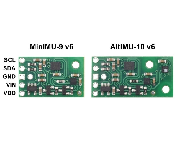 Pololu - MinIMU-9 v6 Gyro, Accelerometer, and Compass (LSM6DSO and LIS3MDL Carrier)
