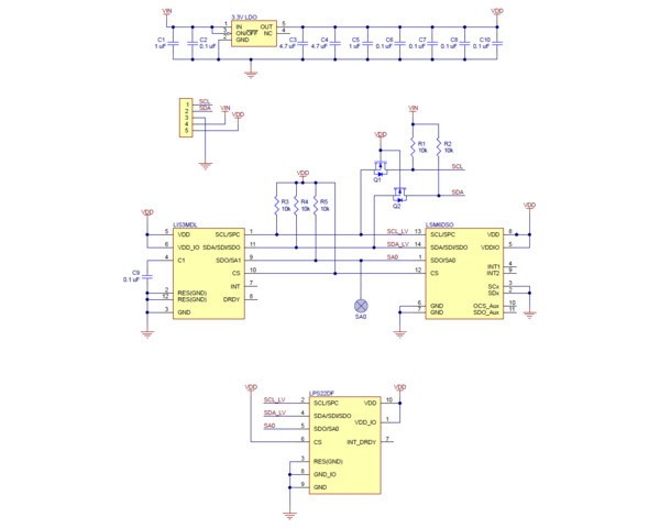 AltIMU-10 v6 Gyro, Accelerometer, Compass, and Altimeter (LSM6DSO ...