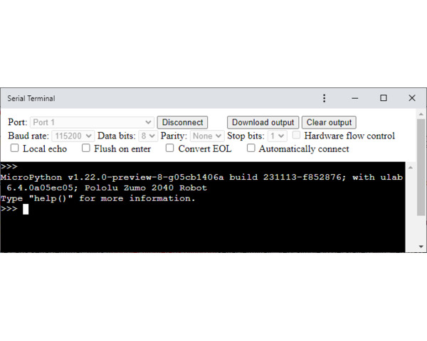 Pololu - 5.1. Updating the MicroPython firmware