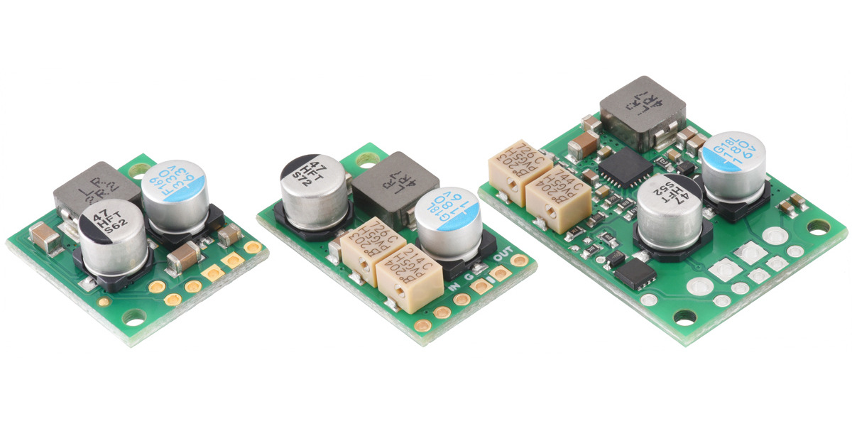 Pololu - New products: D30V3x series step-down voltage regulators