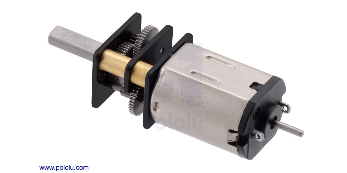 Pololu - 380:1 Micro Metal Gearmotor HP 6V with Extended Motor Shaft