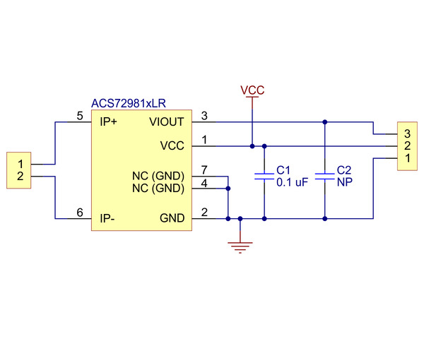 Pololu - ACS72981KLRATR-150B3 Current Sensor Compact Carrier -150A to ...
