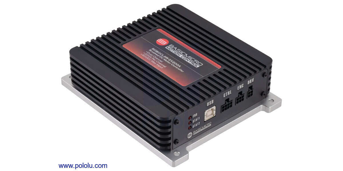 Pololu - RoboClaw 2x200A, 60VDC Motor Controller