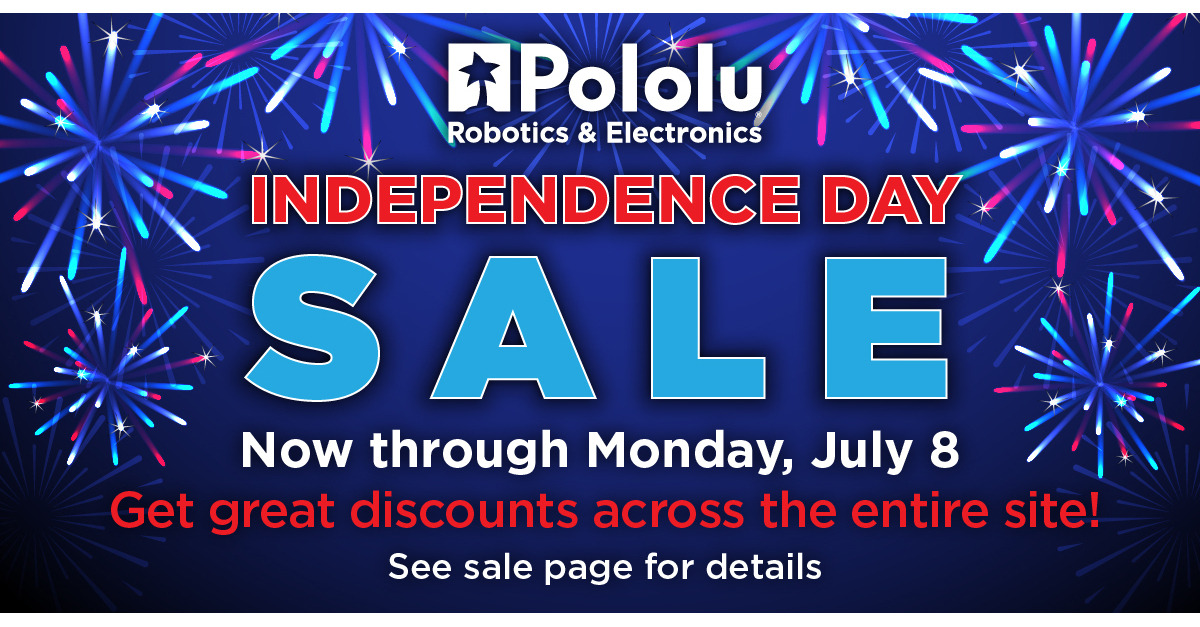 Pololu - Independence Day sale going on now!