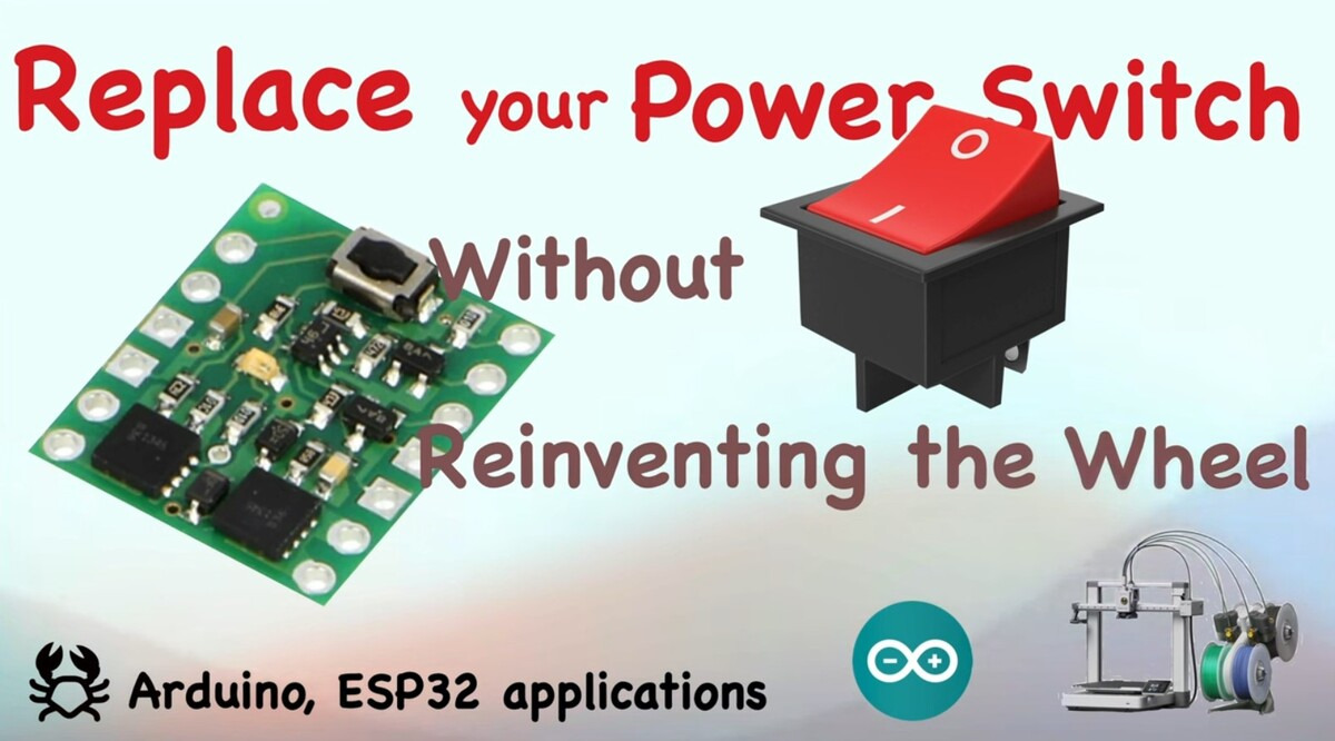 Pololu - Customer video: Replace your POWER SWITCH on your Arduino or ...
