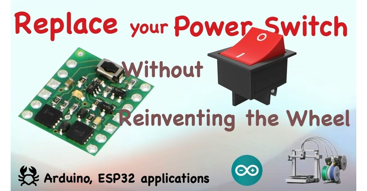 Pololu - Customer video: Replace your POWER SWITCH on your Arduino or ...