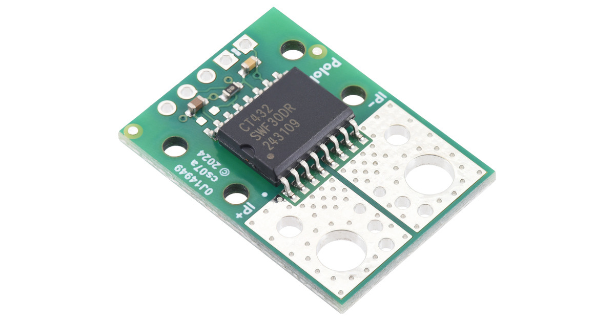 Pololu - CT432-HSWF30DR TMR Current Sensor Compact Carrier 0A to 30A, 5V