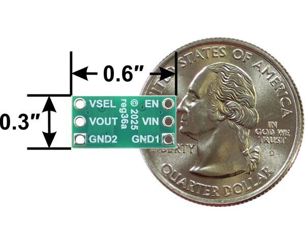 Pololu - Isolated DC-DC Power Module, MIE1W0505BGLVH, 5V/3.3V, 200mA