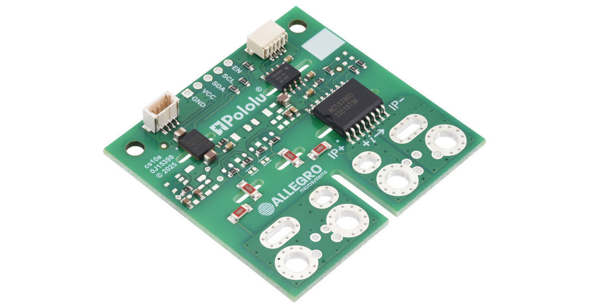 Pololu - ACS37800KMACTR-030B3-I2C Power Monitor Carrier with Secondary ...