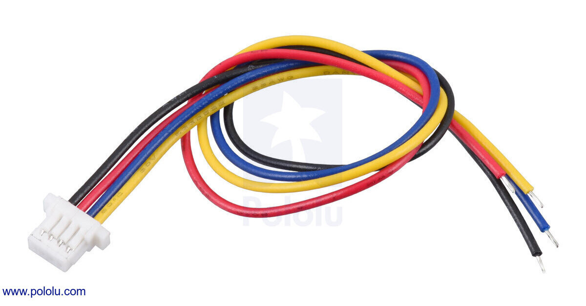 Pololu - JST SH-Style Cable, 4-Pin, Single-Ended Female, 12cm