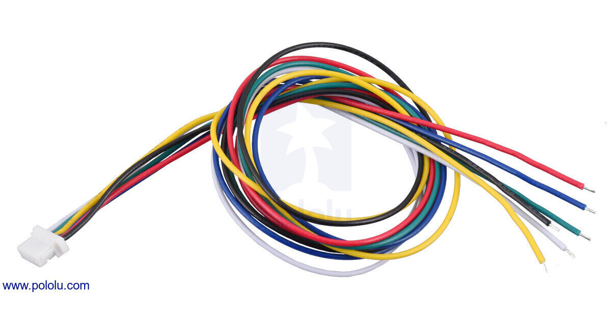 Pololu - JST SH-Style Cable, 6-Pin, Single-Ended Female, 30cm