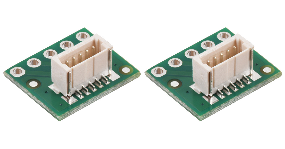 Pololu - Breakout for JST SH-Style Connector, 5-Pin Male Top-Entry (2-Pack)