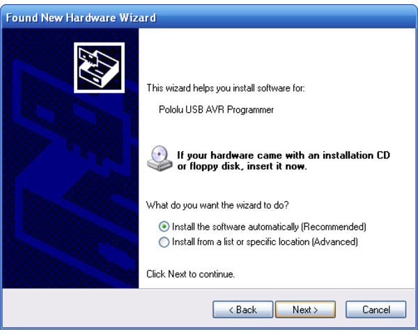 Pololu - 3.a. Installing Windows Drivers and Software